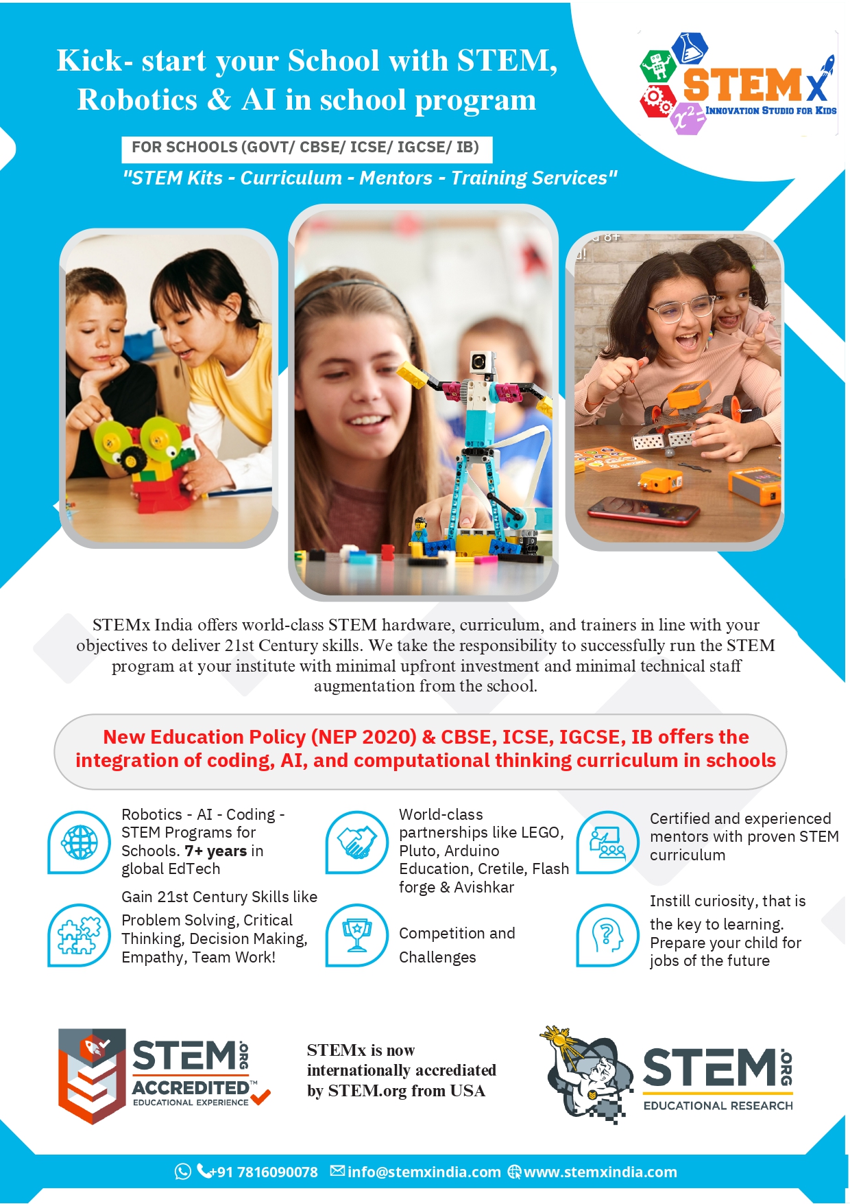 STEM Kits & School Programs – STEMx India